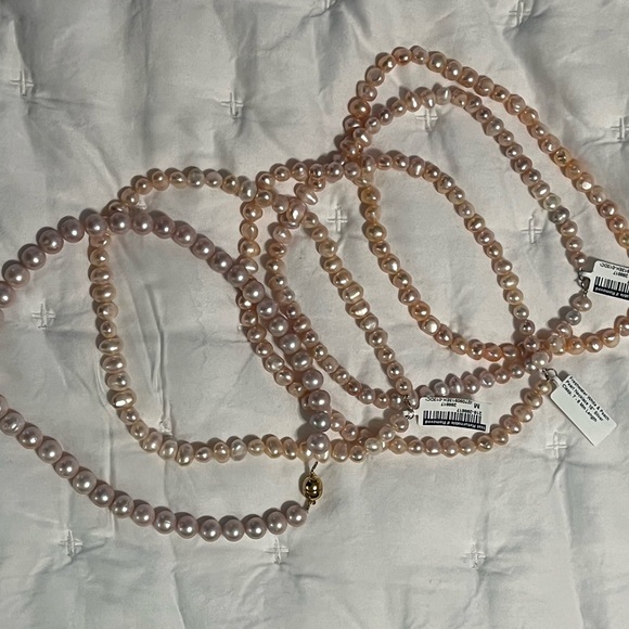 Jewelry | Fresh Water Peach Pink Pearls | Poshmark
